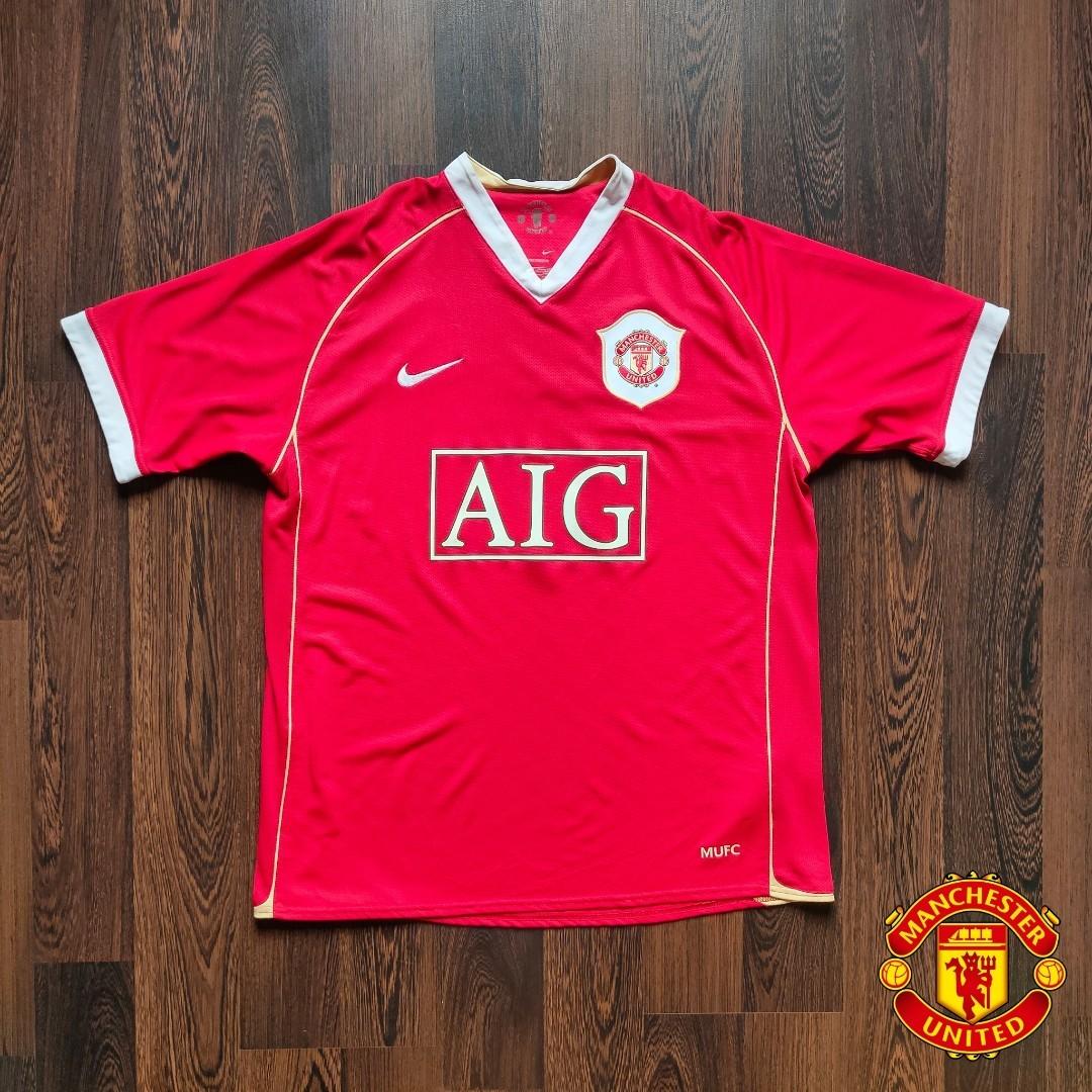 CLASSIC NIKE MANCHESTER UNITED F.C 2006-07 HOME KIT | Jersey Collection ...