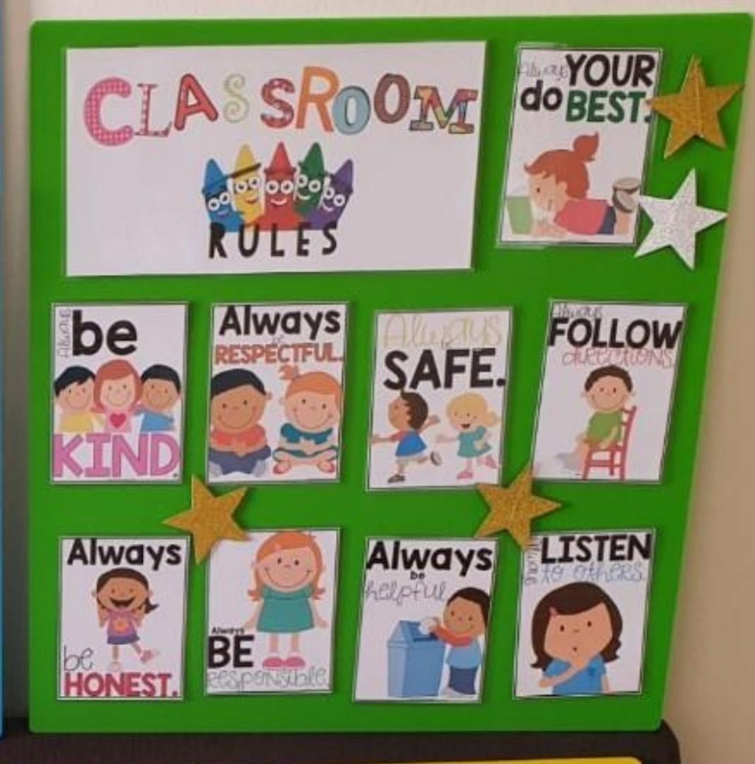 Classroom Rules Cards ; Ready stocks Available, Hobbies & Toys, Books ...