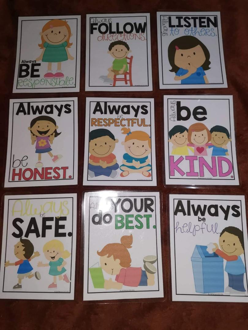 Classroom Rules Cards ; Ready stocks Available, Hobbies & Toys, Books ...