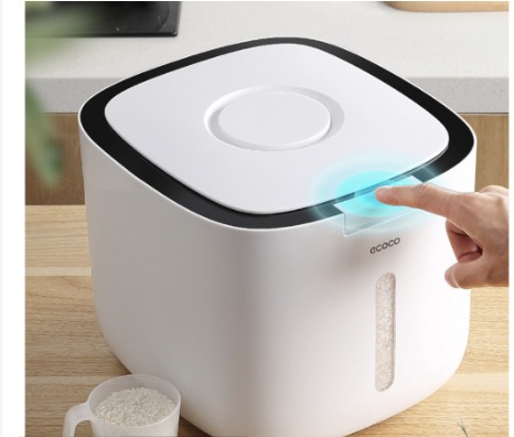 Container for Food Storage Dispenser with Automatic Opening Lid 5kg ...