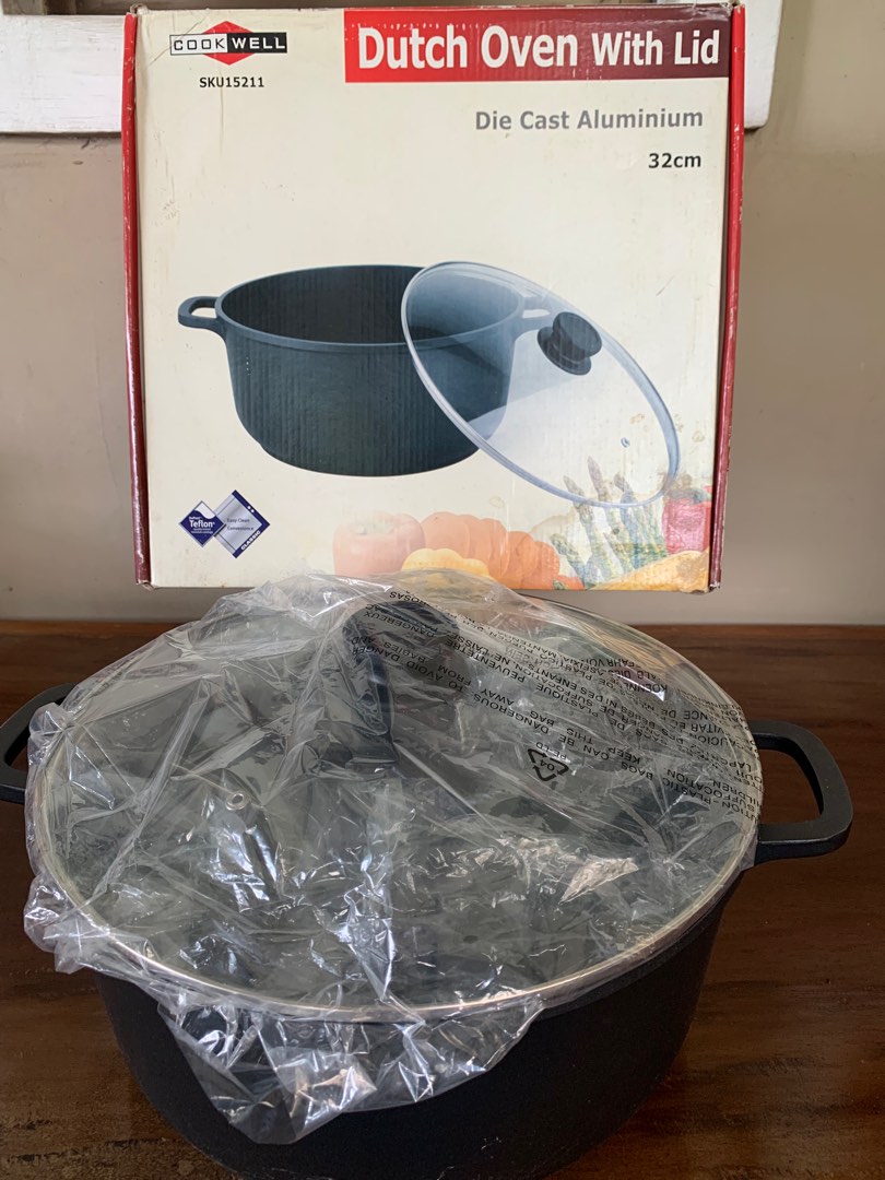 cook well dutch oven with lid, Furniture & Home Living, Kitchenware ...
