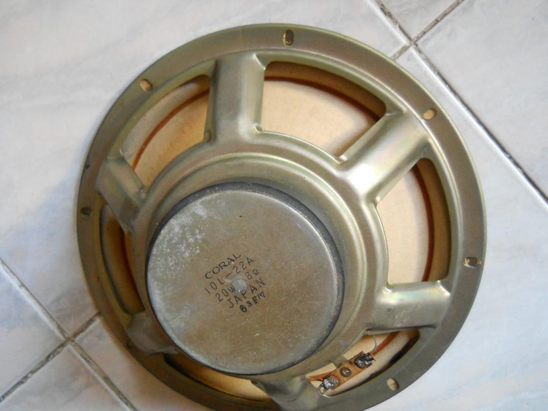 CORAL 10L-22A 8 ohms 20 watts - vintage woofer - 1 pc only - JAPAN ...