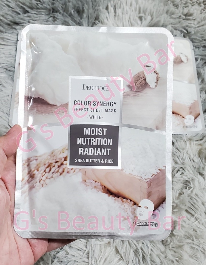 Deoproce Color Synergy Effect Sheet Mask White 20g - Authentic Korean ...