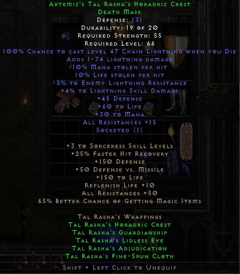 Diablo II: Resurrected - Tal Rasha's Horadric Crest, Video Gaming ...