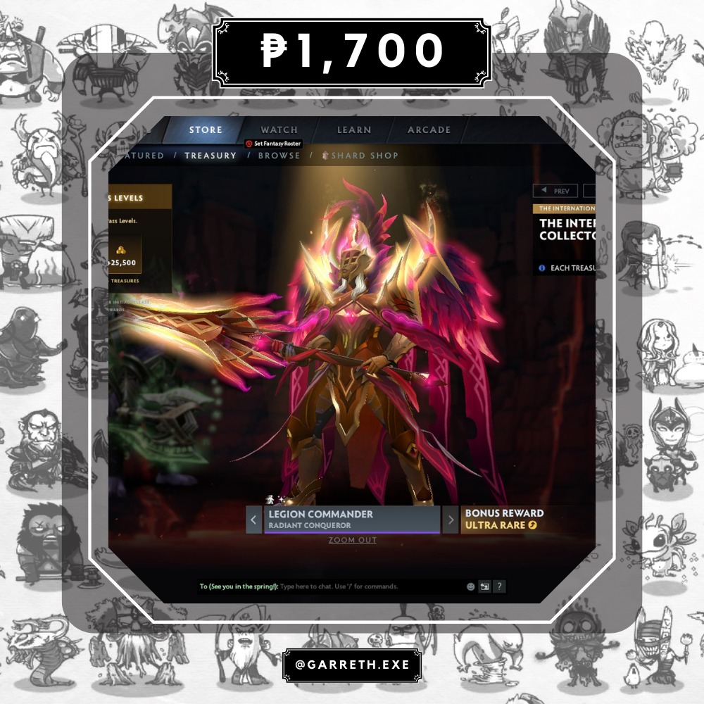 [DOTA] TI10 Collector’s Cache II - Legion Commander (ultra rare), Video Gaming, Gaming ...