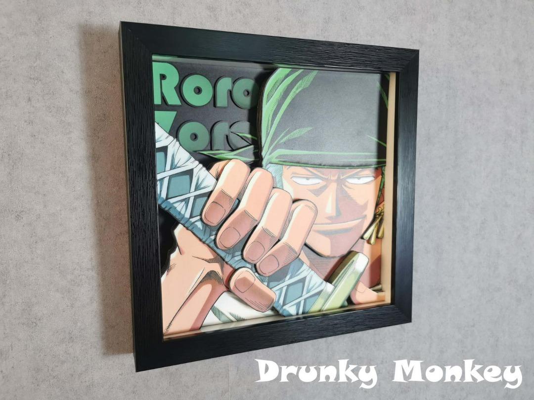 Drunky Monkey - Roronoa Zoro Frame, Hobbies & Toys, Toys & Games on ...