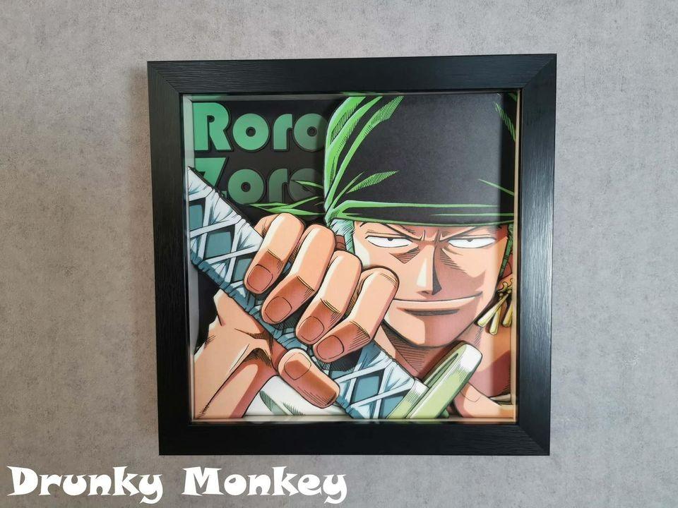 Drunky Monkey - Roronoa Zoro Frame, Hobbies & Toys, Toys & Games on ...