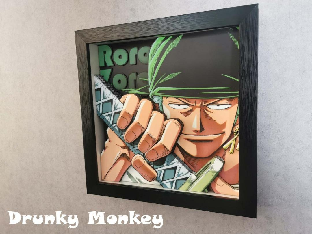 Drunky Monkey - Roronoa Zoro Frame, Hobbies & Toys, Toys & Games on ...