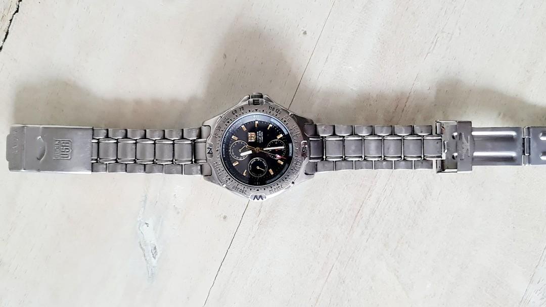 Elgin All Titanium Sailing / Divers Watch - Solar Drive - New Battery ...