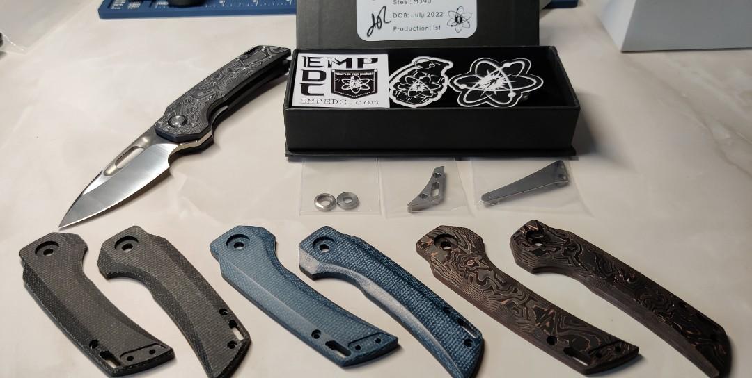 EMPEDC Nymble Liner Lock with Aluminium carbon topo, Copper carbon Topo ...