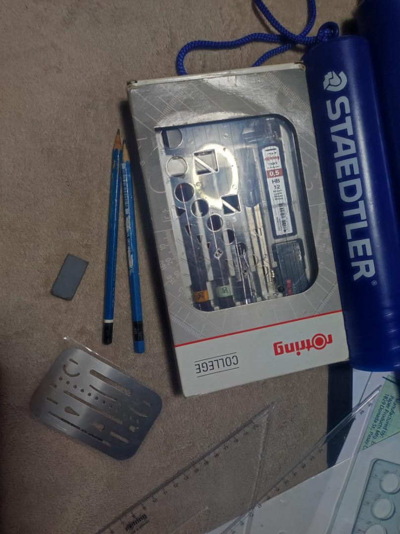 ENGINEERING DRAWING SET, Hobbies & Toys, Stationary & Craft, Stationery ...