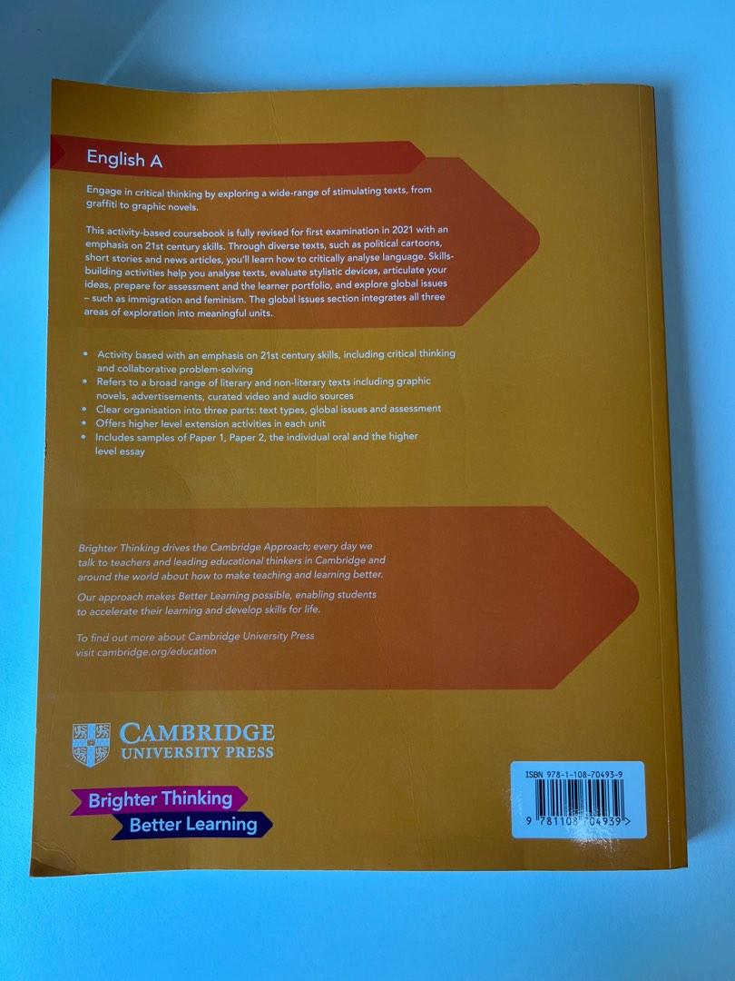 English A Lang & Lit IB, Hobbies & Toys, Books & Magazines, Textbooks ...