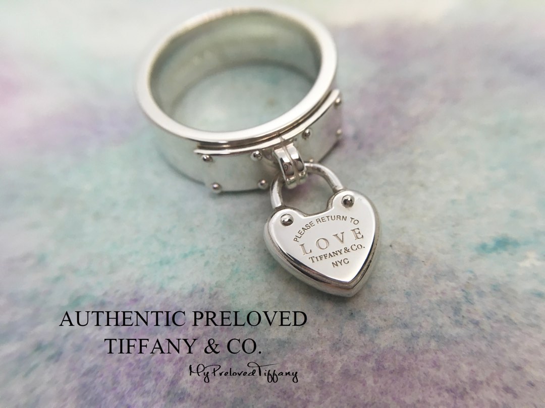 Excellent Authentic Tiffany & Co. Return To Tiffany LOVE Heart Tag Ring ...