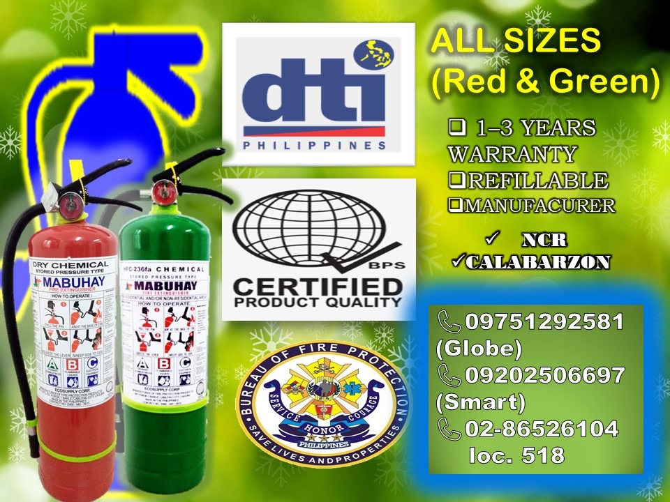 FIRE EXTINGUISHER - BFP APPROVED, Commercial & Industrial, Construction ...