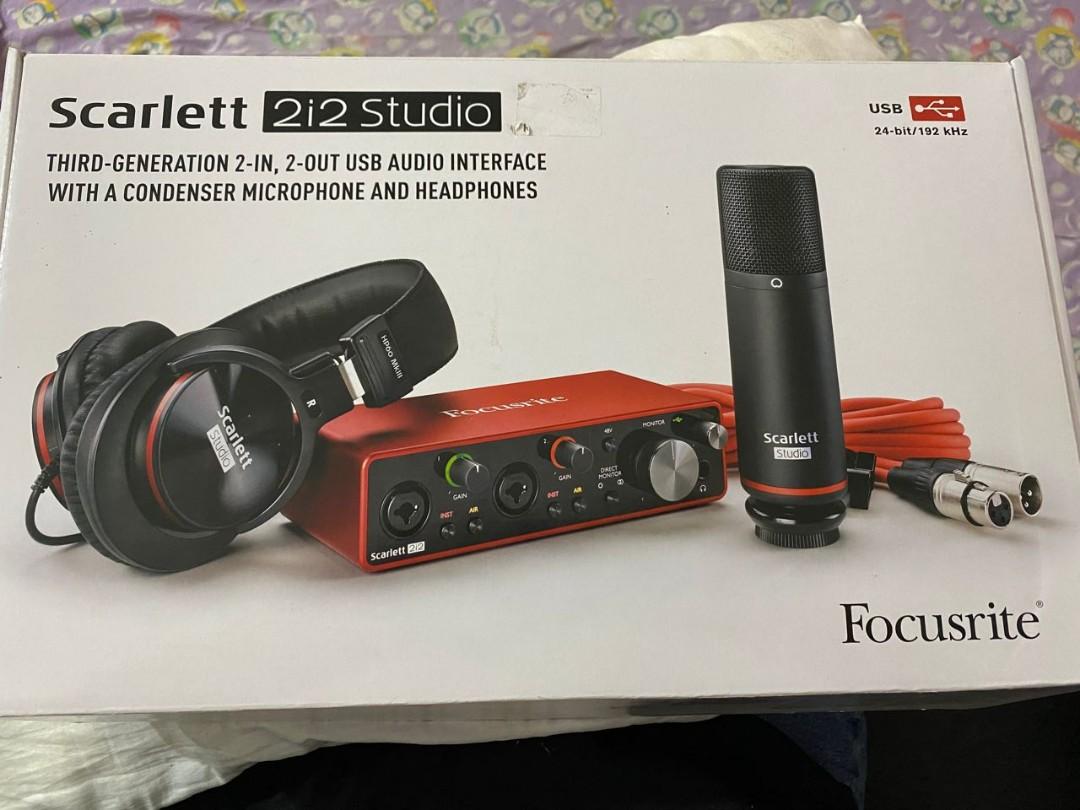 Focusrite Scarlett 2i2 Studio 3rd Gen, Audio, Portable Audio ...