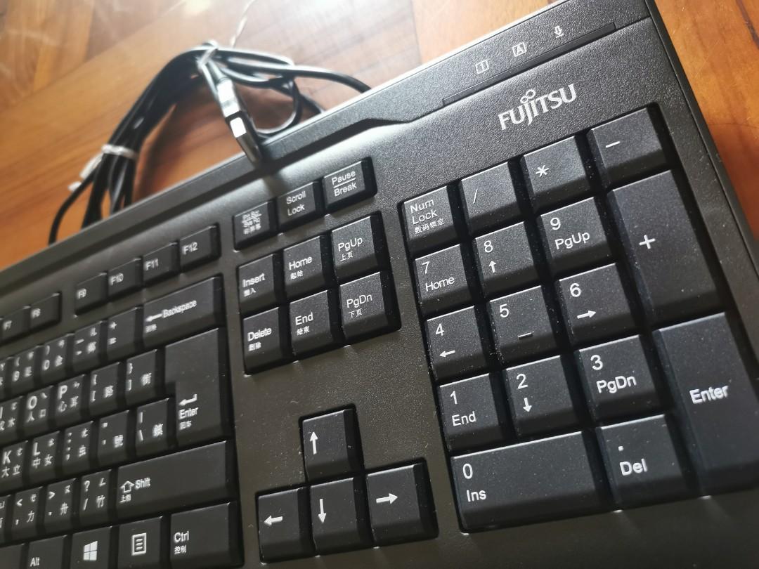 Fujitsu keyboard & mouse, 電腦＆科技, 電腦周邊及配件, 電腦鍵盤及相關產品 - Carousell