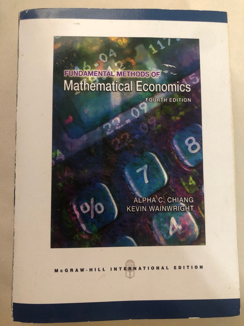 Fundamental Methods of Mathematical Economics 4th edition, Hobbies ...
