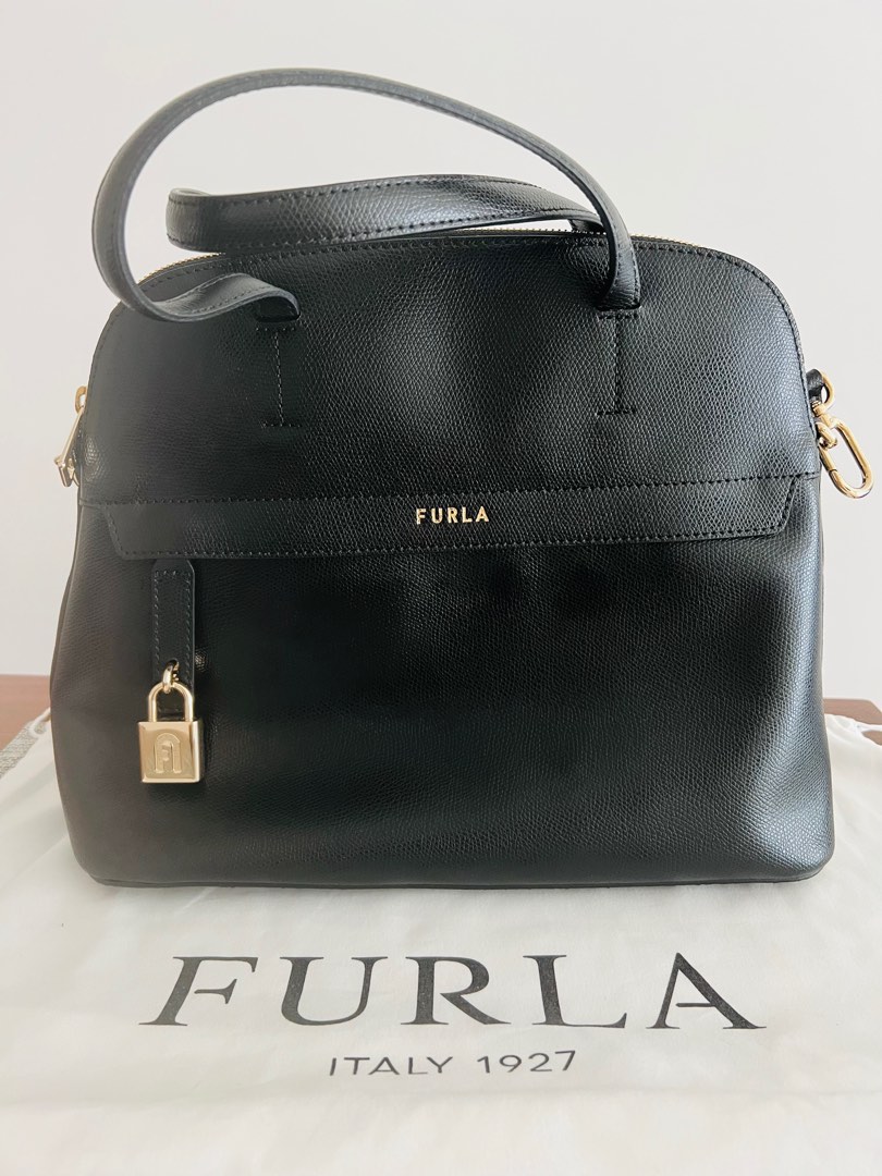 Furla Piper Dome Leather bag (Authentic), Luxury, Bags & Wallets on ...