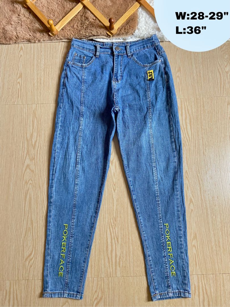 Garterized Pants, Women's Fashion, Bottoms, Jeans on Carousell