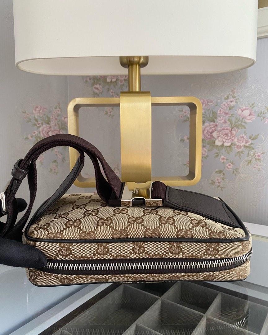Gucci Belt Bag Fanny Pack GG Waist Brown Canvas Clutch, Luxury, Bags ...
