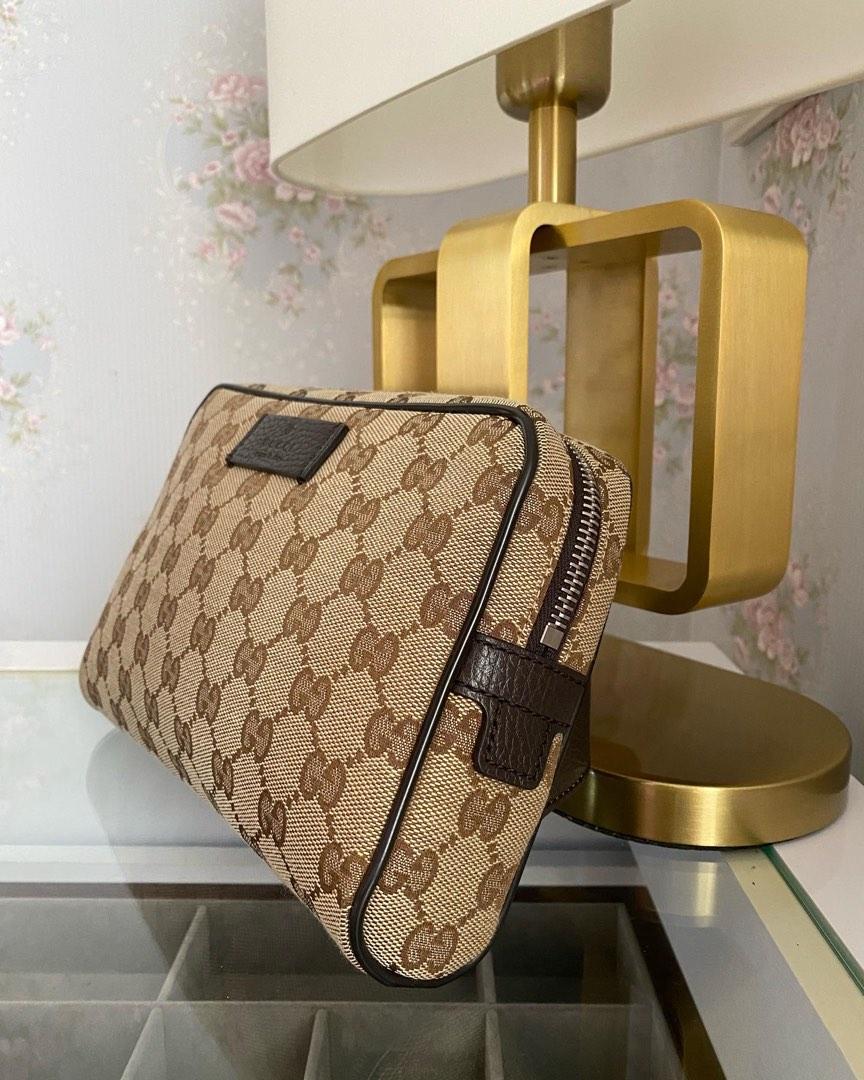Gucci Belt Bag Fanny Pack GG Waist Brown Canvas Clutch, Luxury, Bags ...