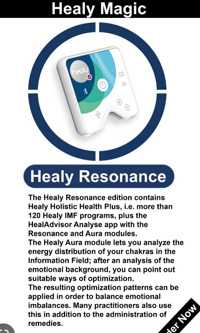 Healy Resonance Edition, Health & Nutrition, Health Monitors & Weighing Scales on Carousell