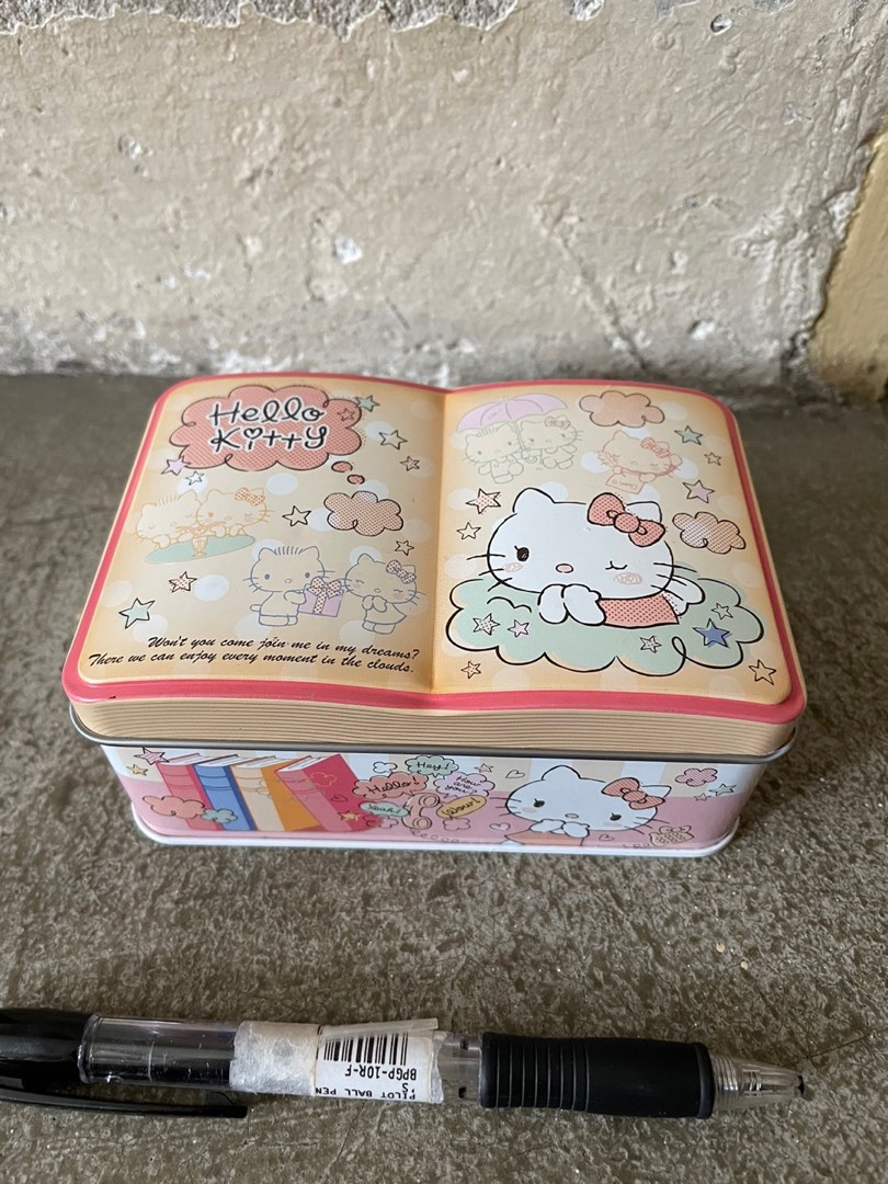 Hello kitty tin box, Hobbies & Toys, Toys & Games on Carousell