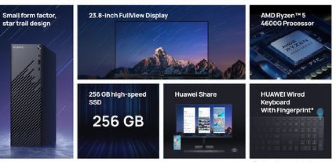 Huawei Matestation S with Huawei Monitor, Computers & Tech, Desktops on ...