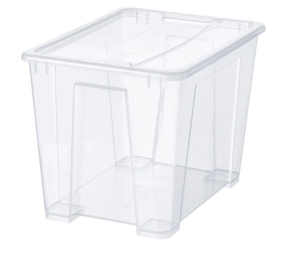 Ikea Box/55L/2 Boxes with one lid, Furniture & Home Living, Home ...