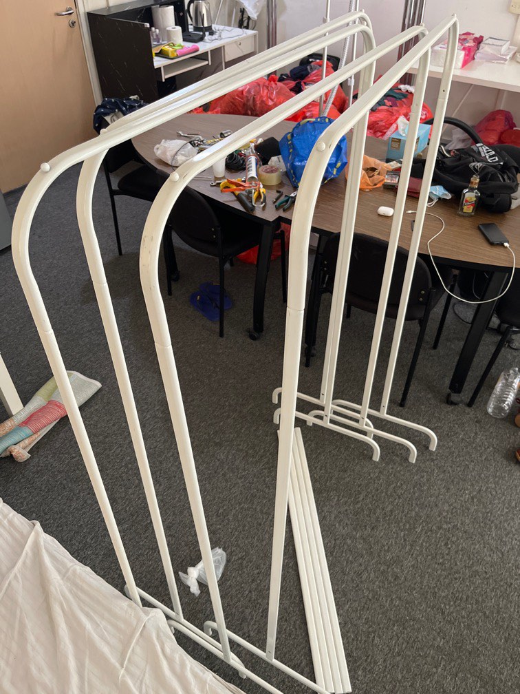 IKEA white racks for sale $50, Furniture & Home Living, Furniture ...