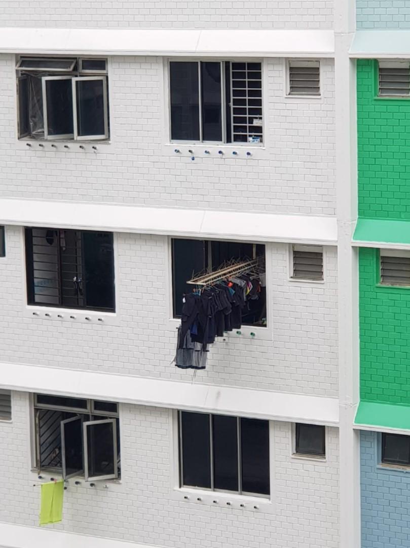 Indoor and Outdoor Laundry Rack for Resale HDB, Furniture & Home Living ...