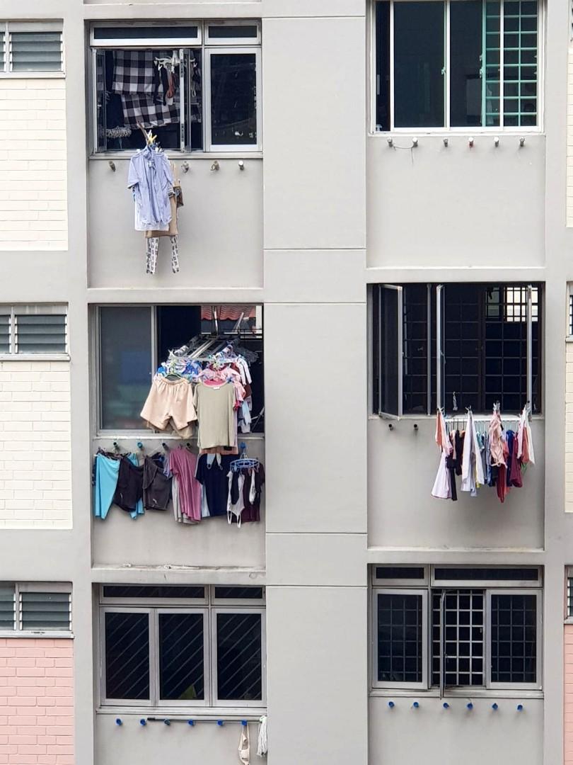 Indoor and Outdoor Laundry Rack for Resale HDB, Furniture & Home Living ...