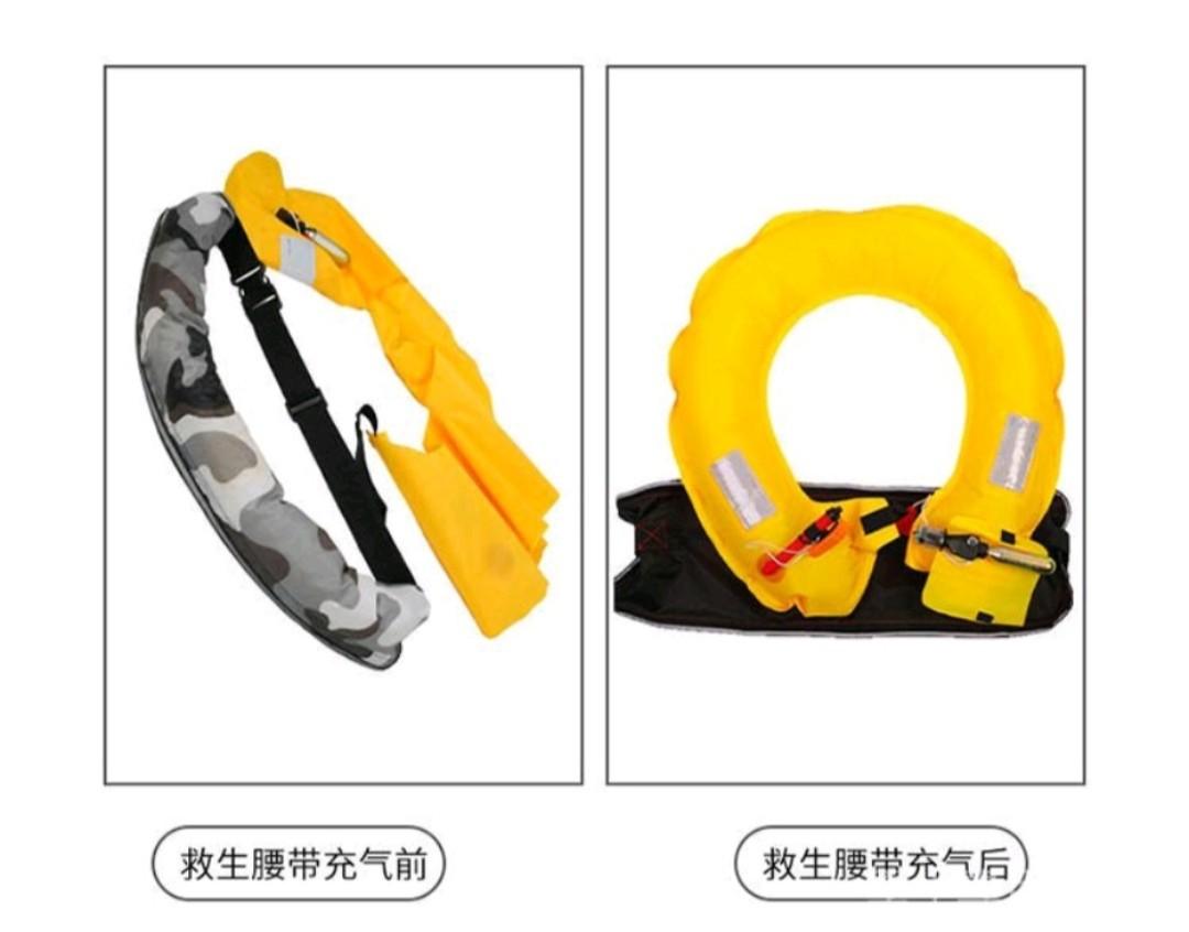 Inflatable Floating Belt PFD lifevest, Sports Equipment, Sports & Games ...