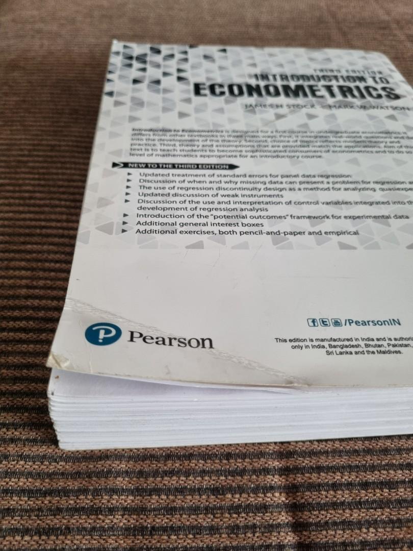 Introduction To Econometrics Hobbies And Toys Books And Magazines