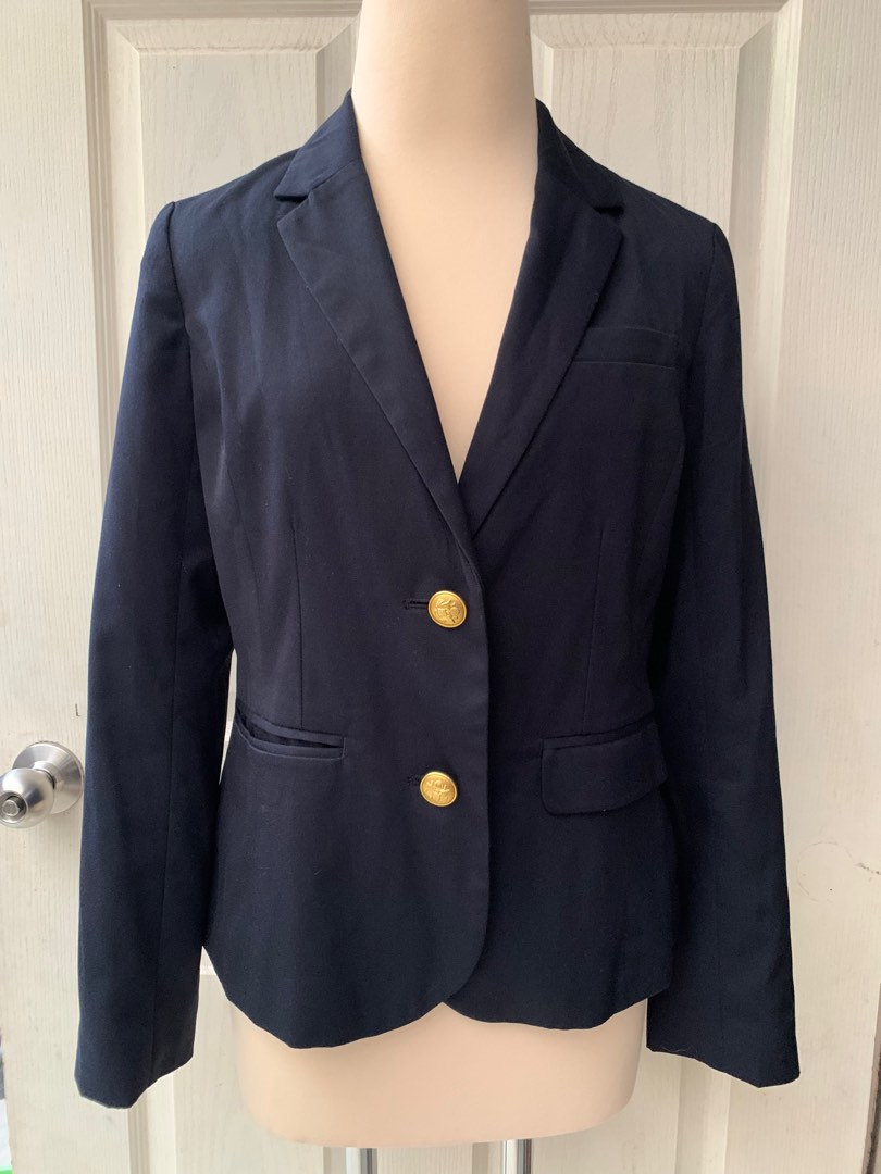 Japan Earth Navy Blue Blazer/ Office Blazer, Women's Fashion, Coats ...