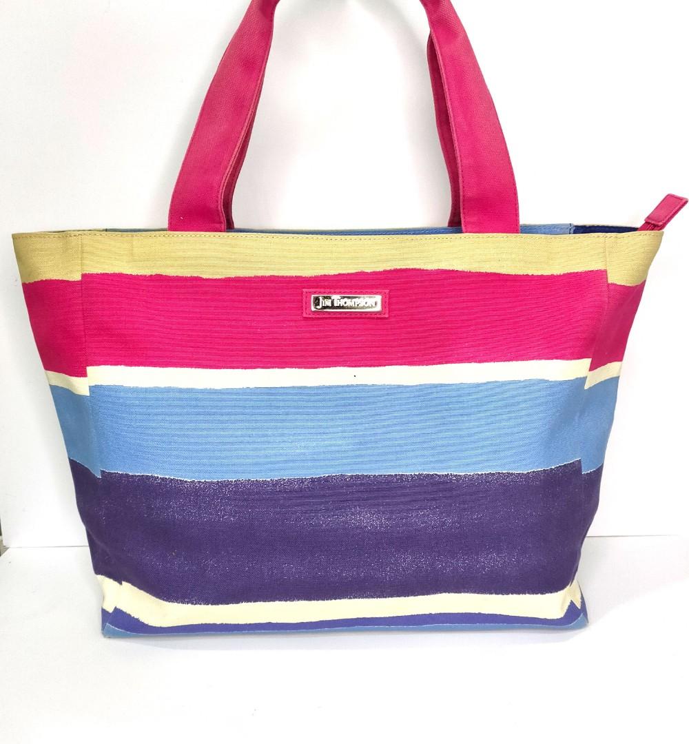 Jim Thompson Canvas Tote Bag, Women's Fashion, Bags & Wallets, Tote ...