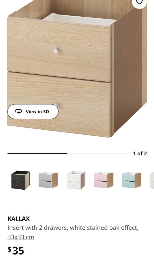 Kallax Shelving Unit with drawers, Furniture & Home Living, Furniture ...