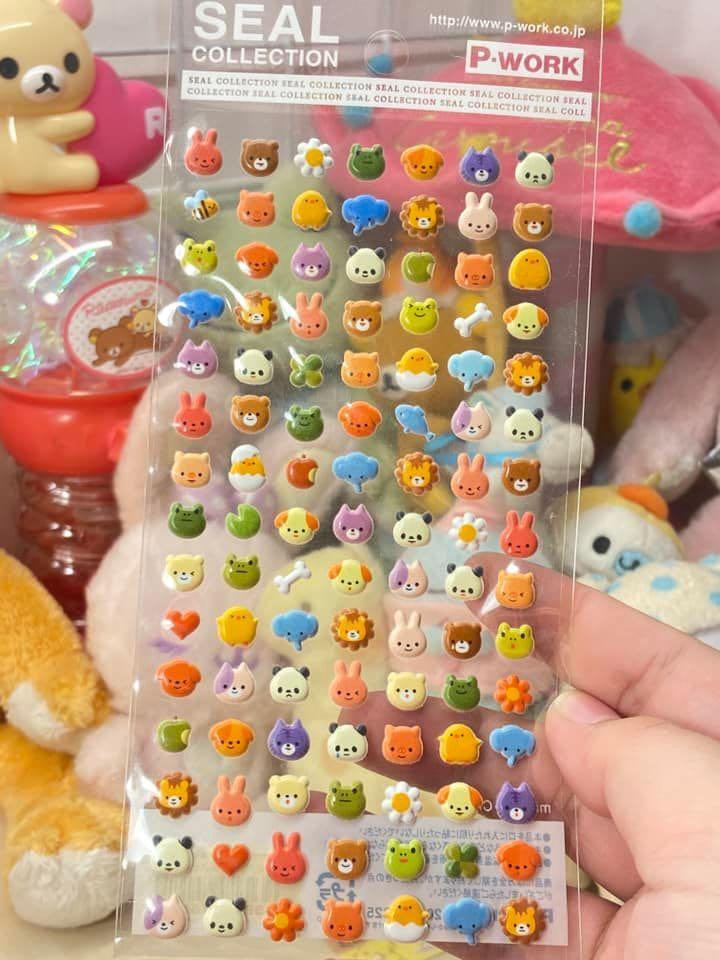Kawaii animal puff sticker seals, Hobbies & Toys, Stationary & Craft ...