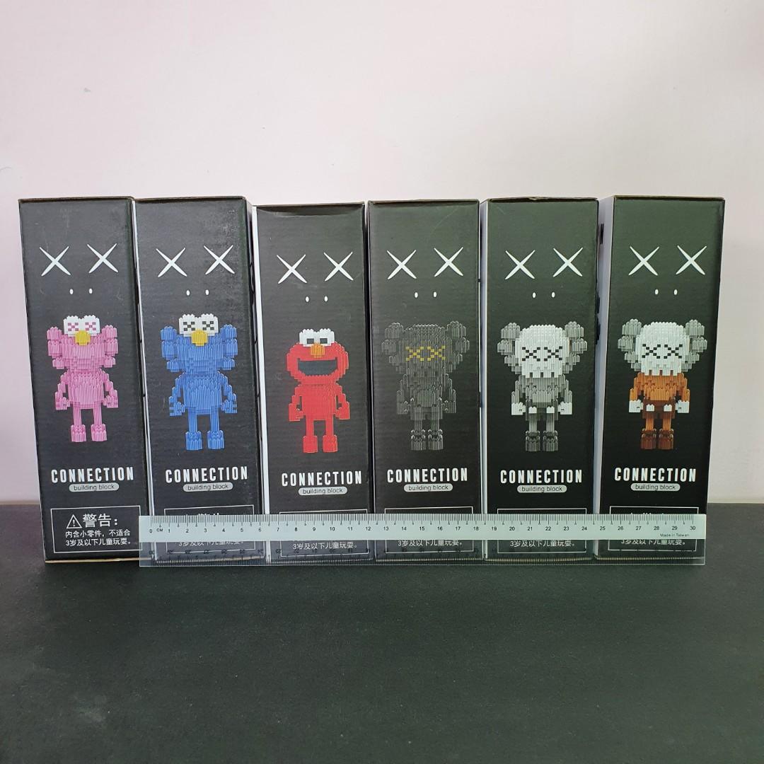 Kaws bricks Lego bricks bearbrick elmo, Hobbies & Toys, Toys & Games on ...