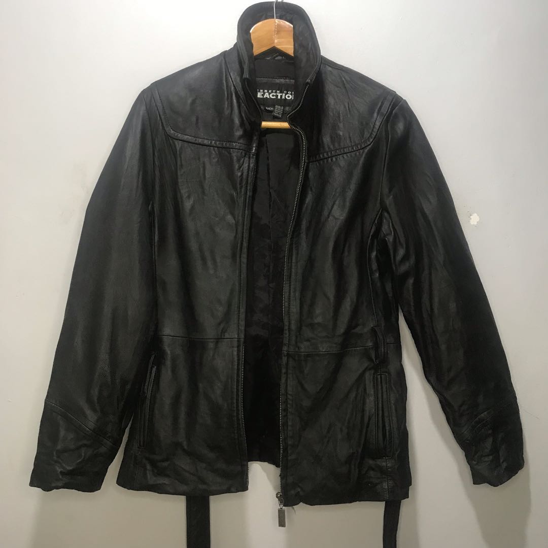 Kenneth Cole Leather Jacket, Men's Fashion, Coats, Jackets and ...