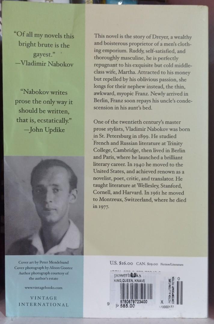 King, queen, knave by Vladimir Nabokov, Hobbies & Toys, Books ...