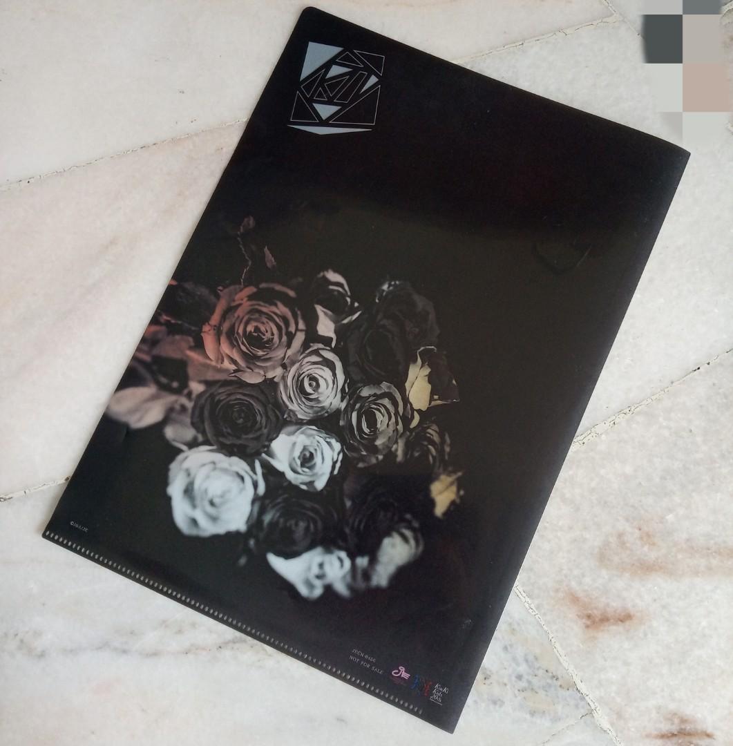 KinKi Kids A4 size L shape file holder近畿小子-蔷薇太阳-文件夹fail plastik bentuk ...