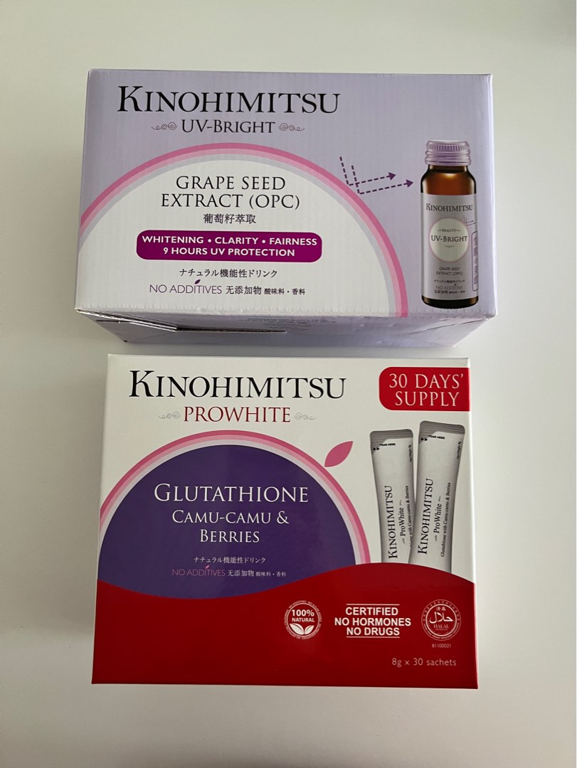 Kinohimitsu Pro White and UV Bright, Health & Nutrition, Health ...