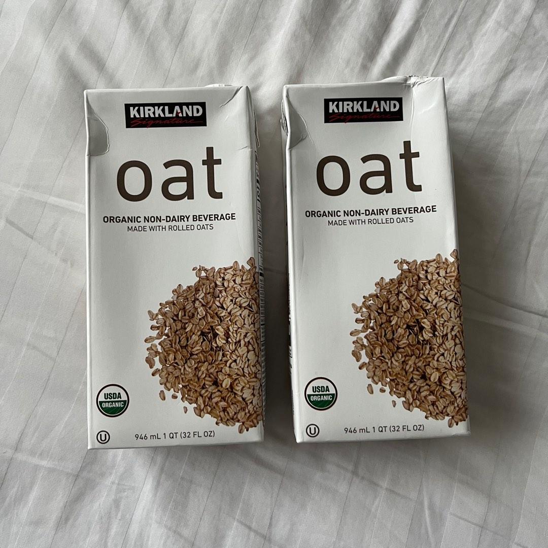KIRKLAND SIGNATURE 100% Authentic Organic Unsweetened Oat Milk 946ML ...