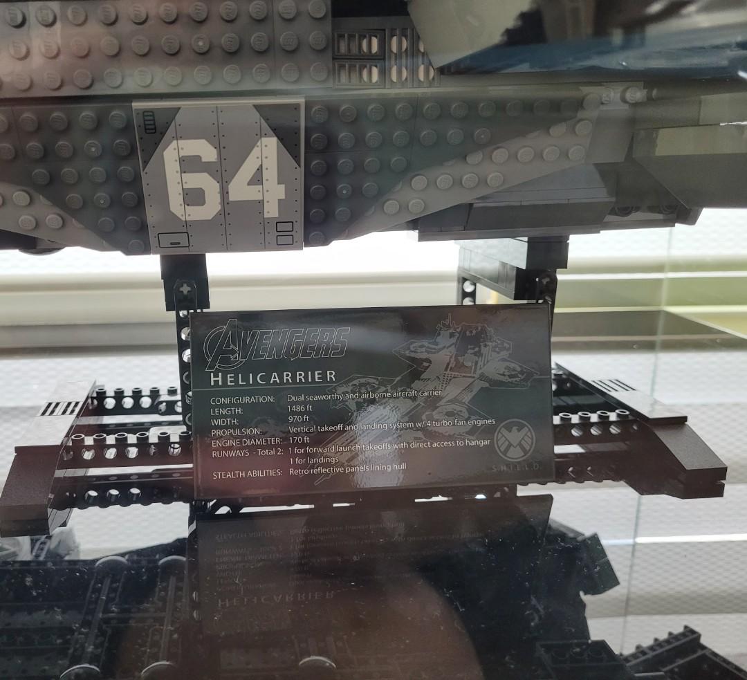 Lego Avengers The Shield Helicarrier with display case, Hobbies & Toys ...
