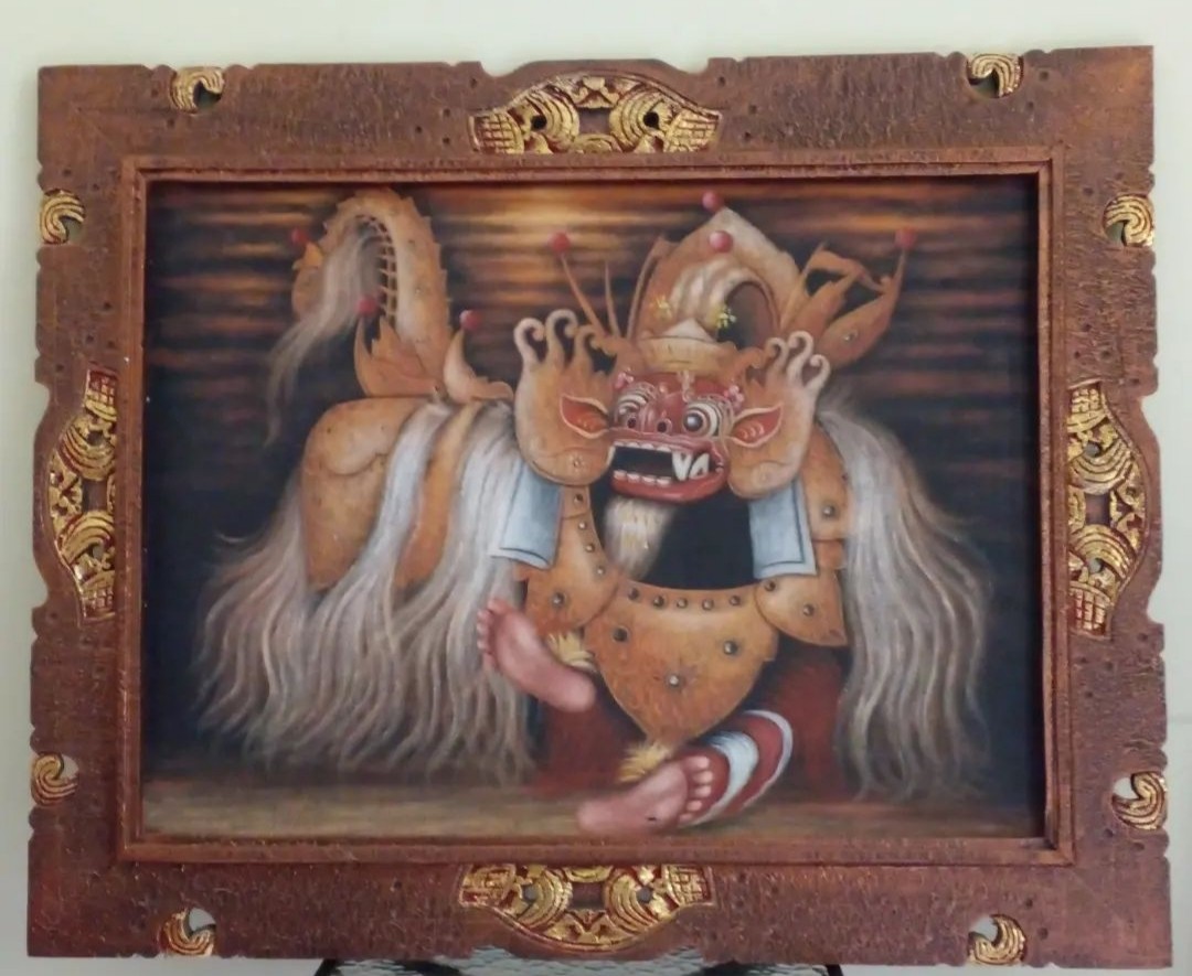 Lukisan Barong Bali, Antik, Pajangan di Carousell