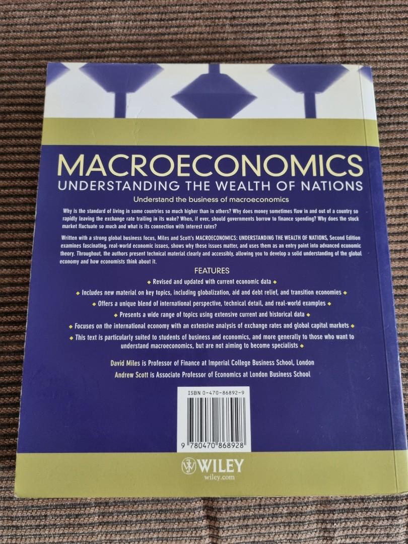 Macroeconomics Understanding the Wealth of Nations, Hobbies & Toys, Books & Magazines, Textbooks ...