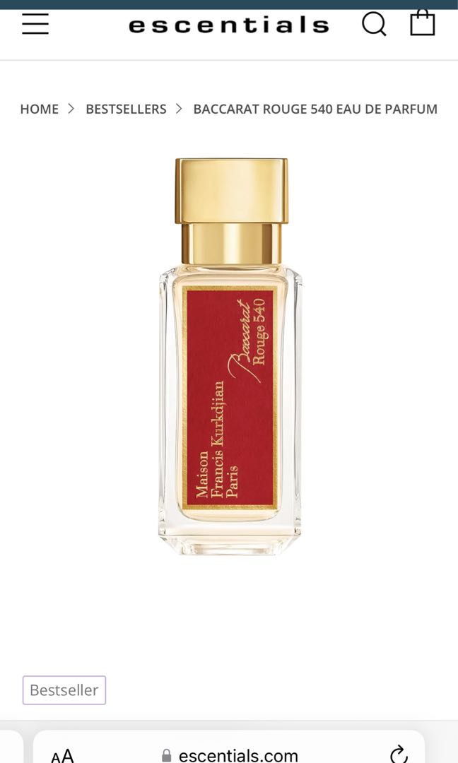 Maison Francis Kurkdjian Baccarat Rouge 540 Eau de Parfum, Beauty ...