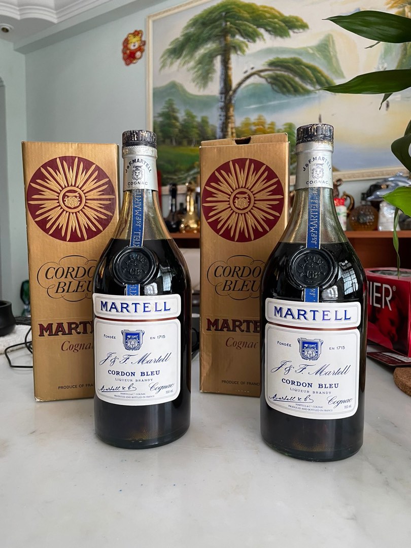 MARTELL CORDON BLUE 700ML. 1970S. 1 FOR 598$, Food & Drinks, Alcoholic ...
