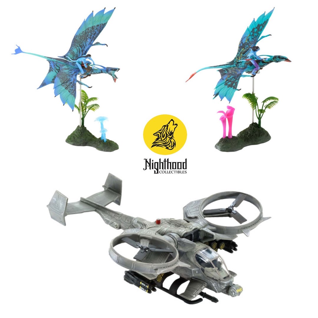 McFarlane Jake Sully & Banshee / Neytiri & Banshee / AT-99 Scorpion Gunship (Avatar Movie) World ...
